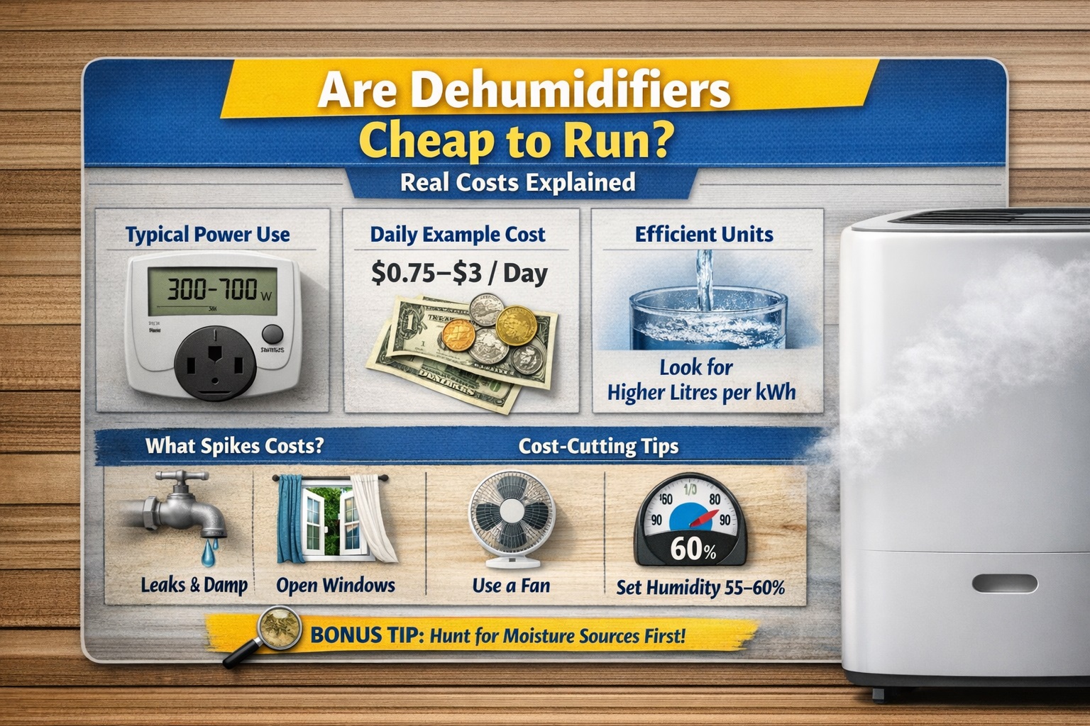Are Dehumidifiers Cheap to Run? My Experience - Dry Me Now - Carpet ...
